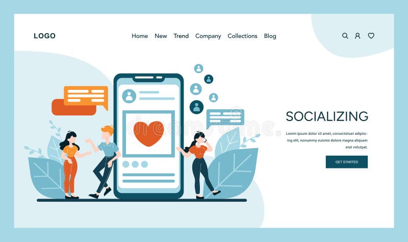 People Engaging in Modern Communication Stock Vector - Illustration of ...