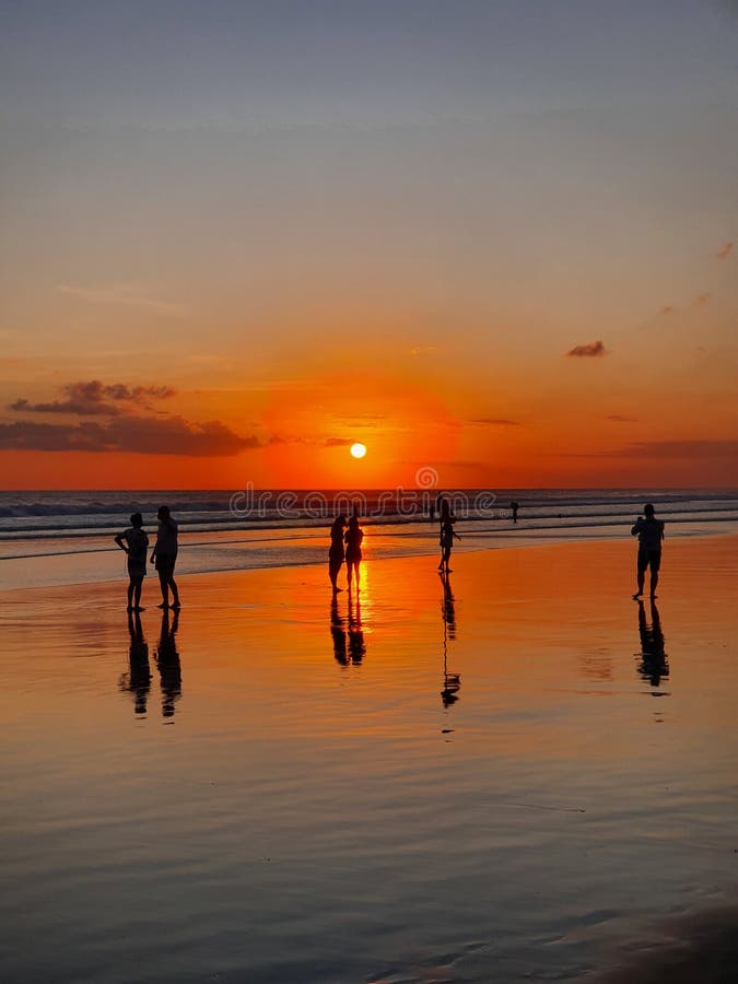 People enjoyed the sunset stock image. Image of enjoyed - 261973599