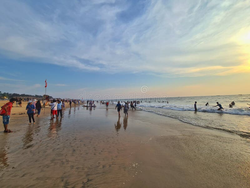 People Enjoying Beach in Goa in India Editorial Stock Photo - Image of ...