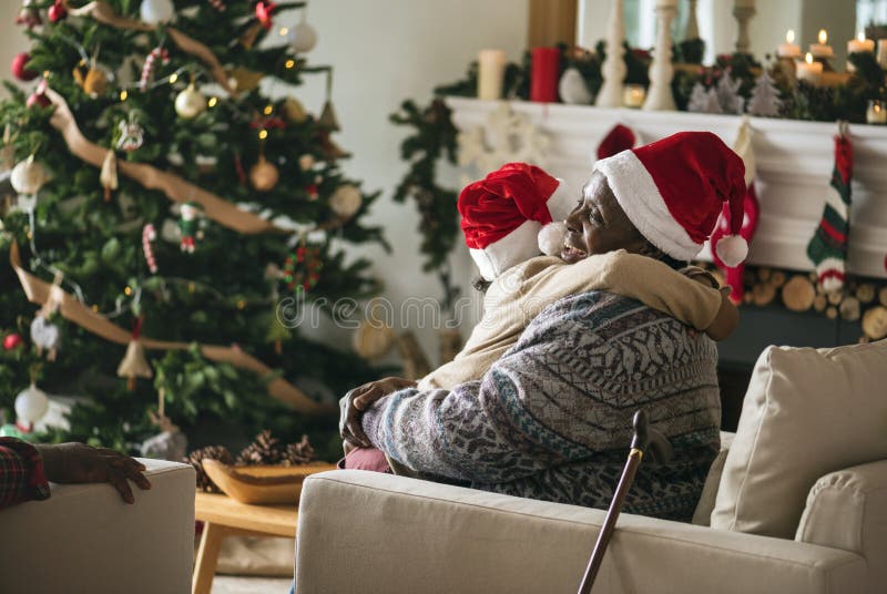 People are Enjoying Christmas Holiday Stock Image - Image of family ...