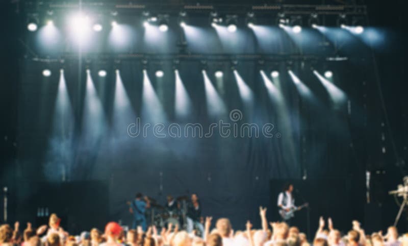 People Enjoying Musical Concert Stock Photo - Image of crowd, live ...