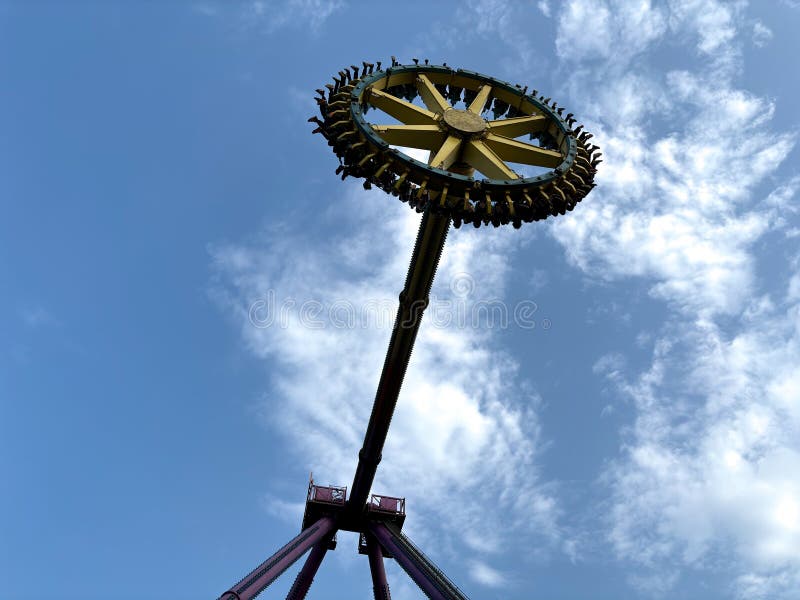 People are Enjoying Pendulum Ride at Amusement Park Stock Photo - Image ...