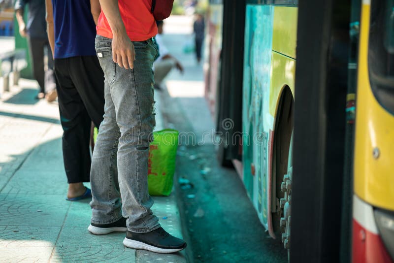 131 Man Getting Transport Bus Stock Photos - Free & Royalty-Free Stock ...