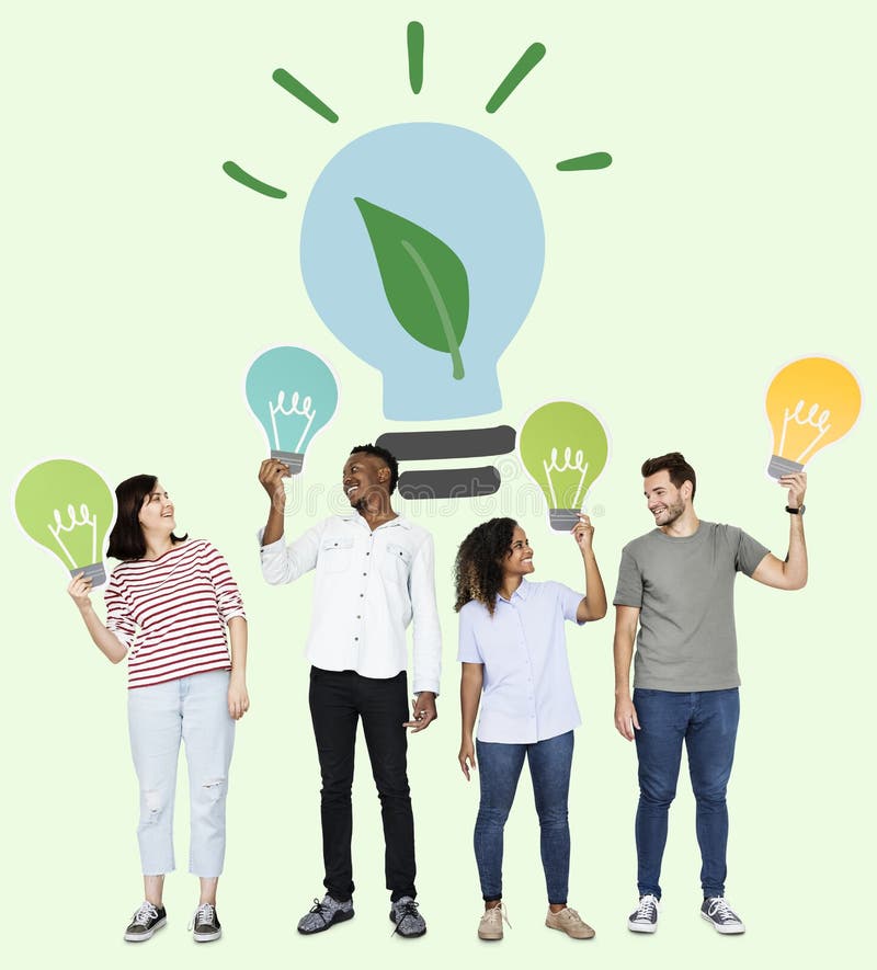 People and Environmental Conservation Icon Stock Image - Image of group ...