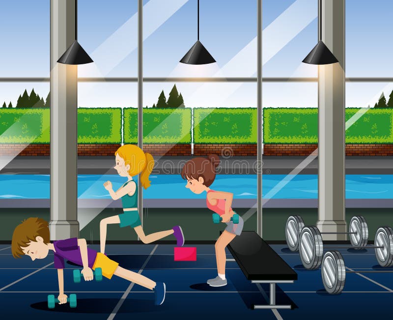 Gym Drawing Stock Illustrations – 16,148 Gym Drawing Stock ...