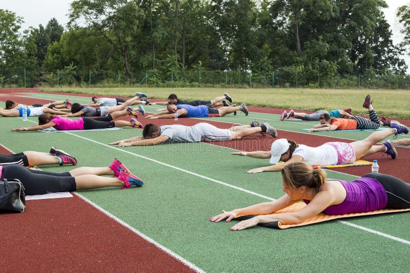 People exercise editorial stock image. Image of exercise - 57671539