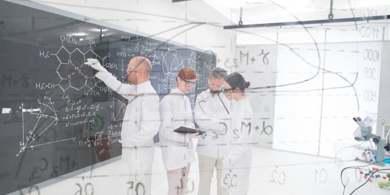 People Experimental Studies in Lab Stock Image - Image of math ...