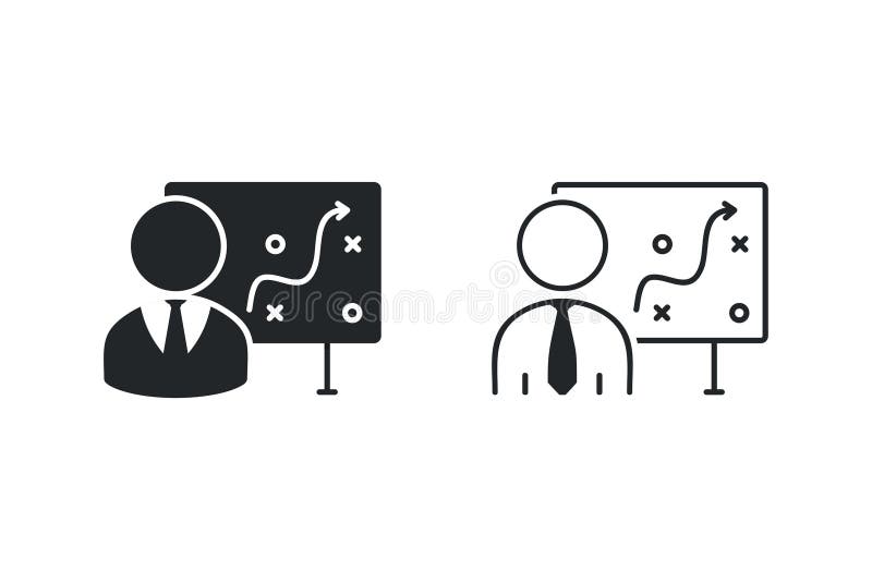 People Explain Tactics. Illustration Vector Stock Vector - Illustration ...
