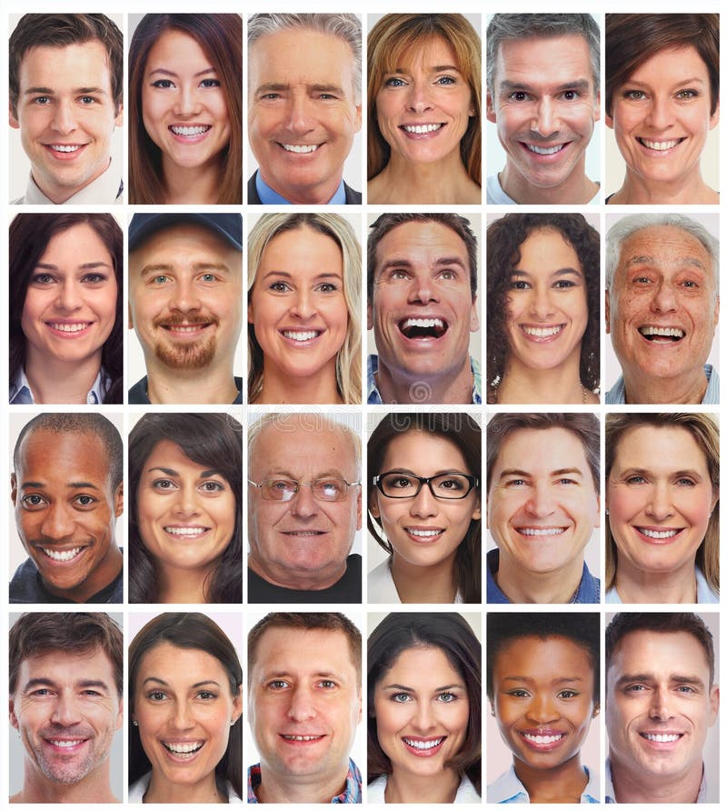 People faces collection stock image. Image of group, girl - 80688279