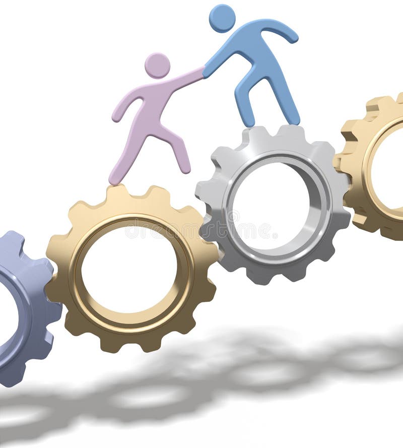 People Find Technology Help Solution Stock Illustration - Illustration ...