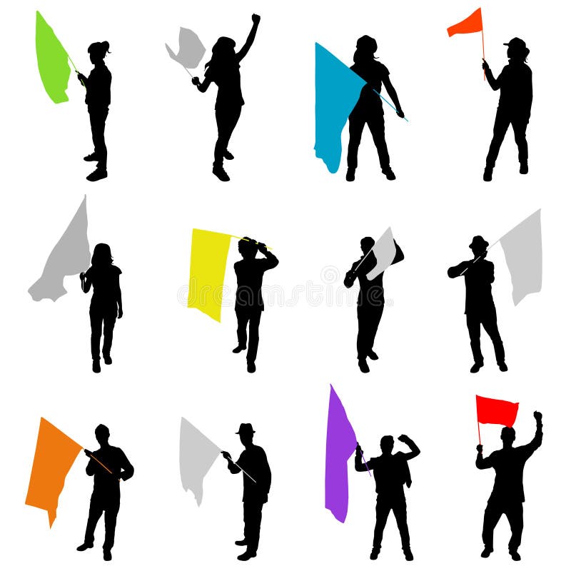 Demonstrators Icons stock vector. Illustration of vote - 20388472