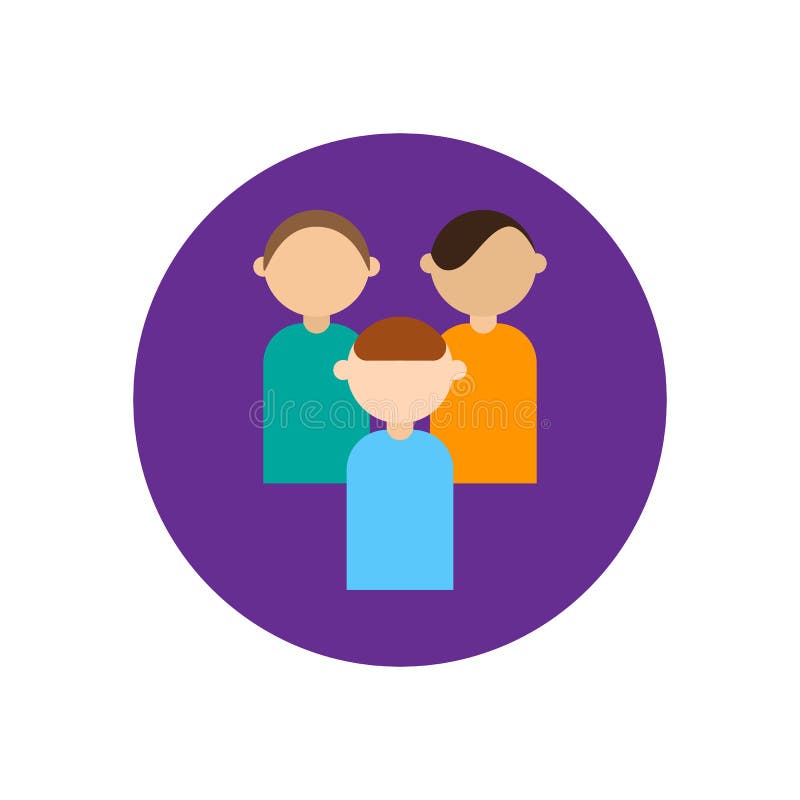 Round people icon logo stock illustration. Illustration of icon - 100226304
