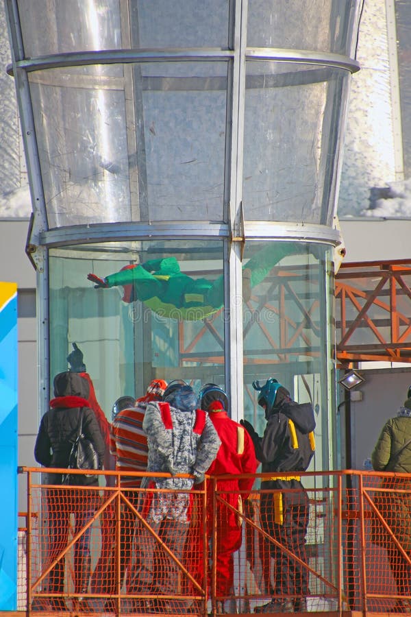 Man Hovering in an Air Pipe Stock Image - Image of helmet, jump: 140336707
