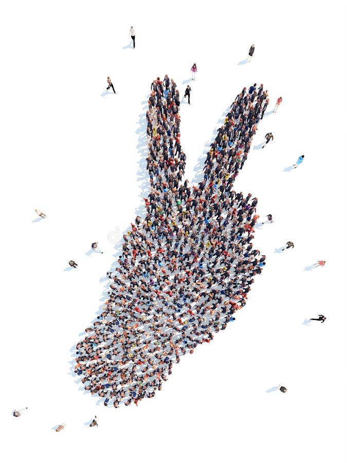 Crowd Form Hand Stock Illustrations – 228 Crowd Form Hand Stock ...