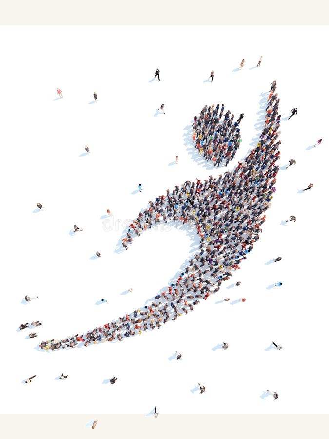 People in the form of man. stock photo. Image of isolated - 48466800