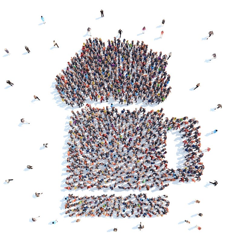 People in the Form of Mugs Beer. Stock Illustration - Illustration of ...