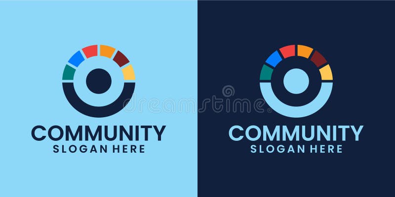 People Forum Community Logo Designs Inspirations Stock Vector ...