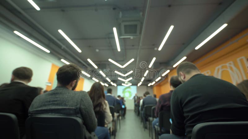 People at the Forum, Participants of the Conference in the Hall. Back ...