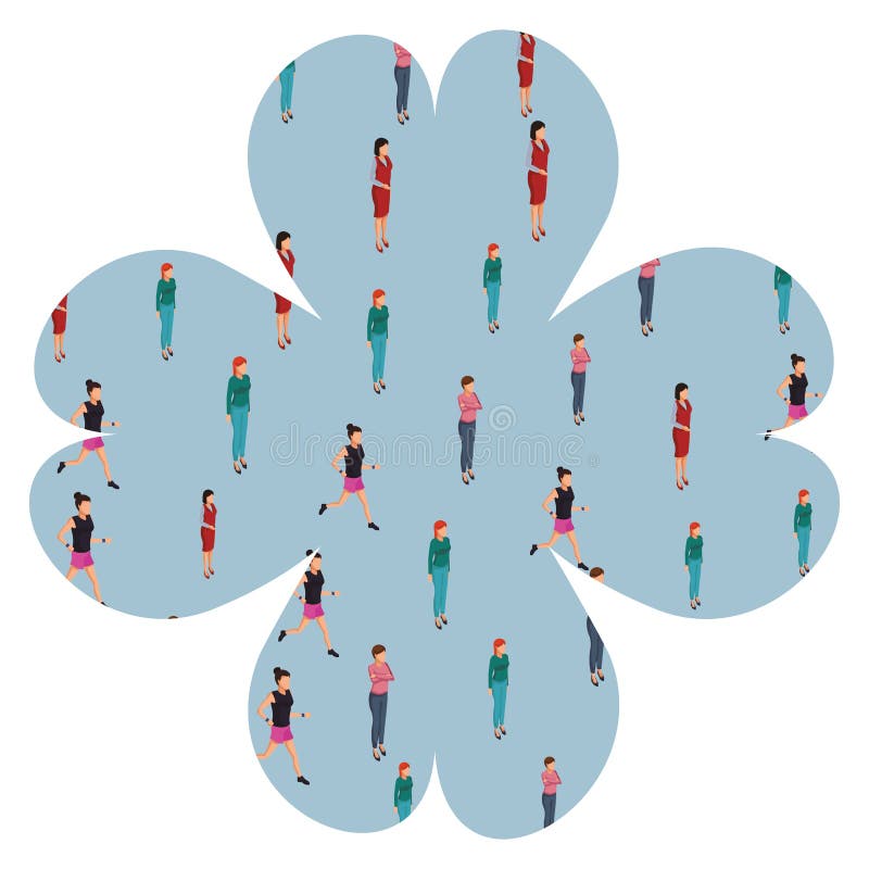 People frame isolated stock vector. Illustration of clothes - 145427613