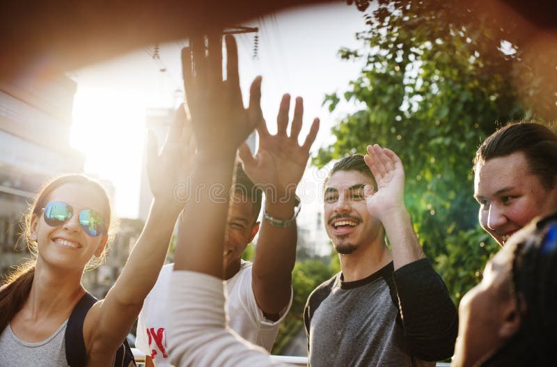 People Friendship Togetherness Assemble Team Unity Concept Stock Image ...