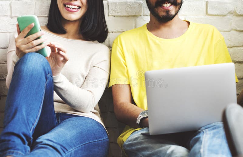 People Friendship Togetherness Communication Technology Concept Stock ...