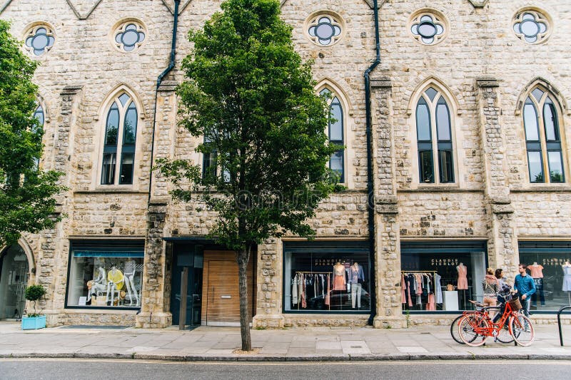 People In-front Of The Building Stock Image - Image of gothic, window ...