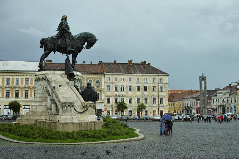 The Statue of Mathias Rex stock photo. Image of city - 110957728