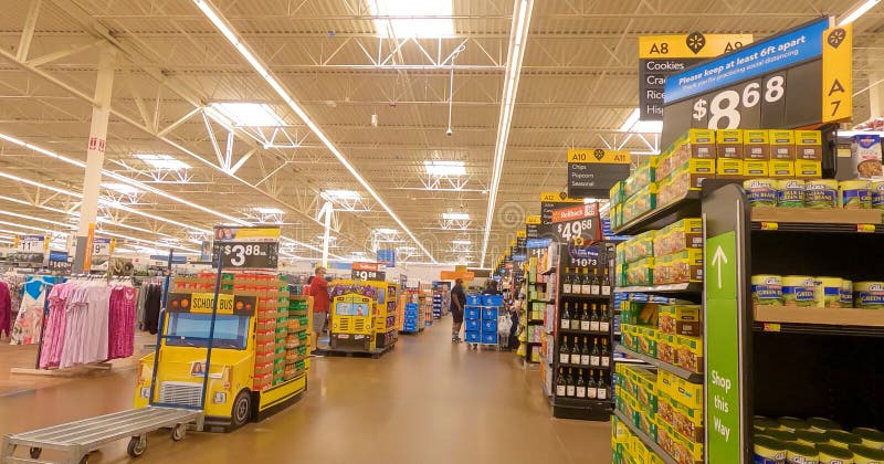 People at the Front of a Walmart Store Editorial Photography - Image of ...