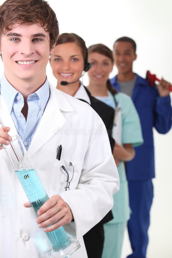 People with Fulfilling Careers Stock Image - Image of agent, mixedrace ...