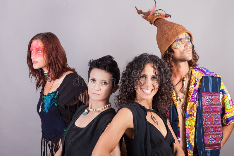 People in Funky outfits stock photo. Image of carnival - 26592406