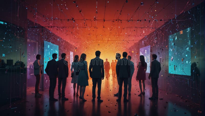 People Networking Event Stock Illustrations – 1,179 People Networking ...