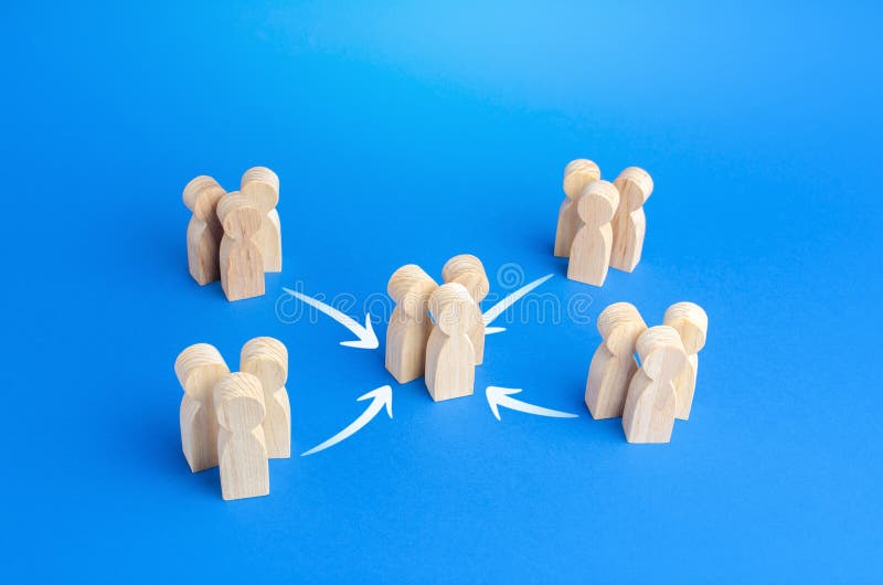 People Gather in a Larger Group. Consolidation of Efforts and Growth in ...