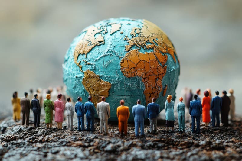 Global Unity Miniature Figures Around World Stock Photos - Free ...