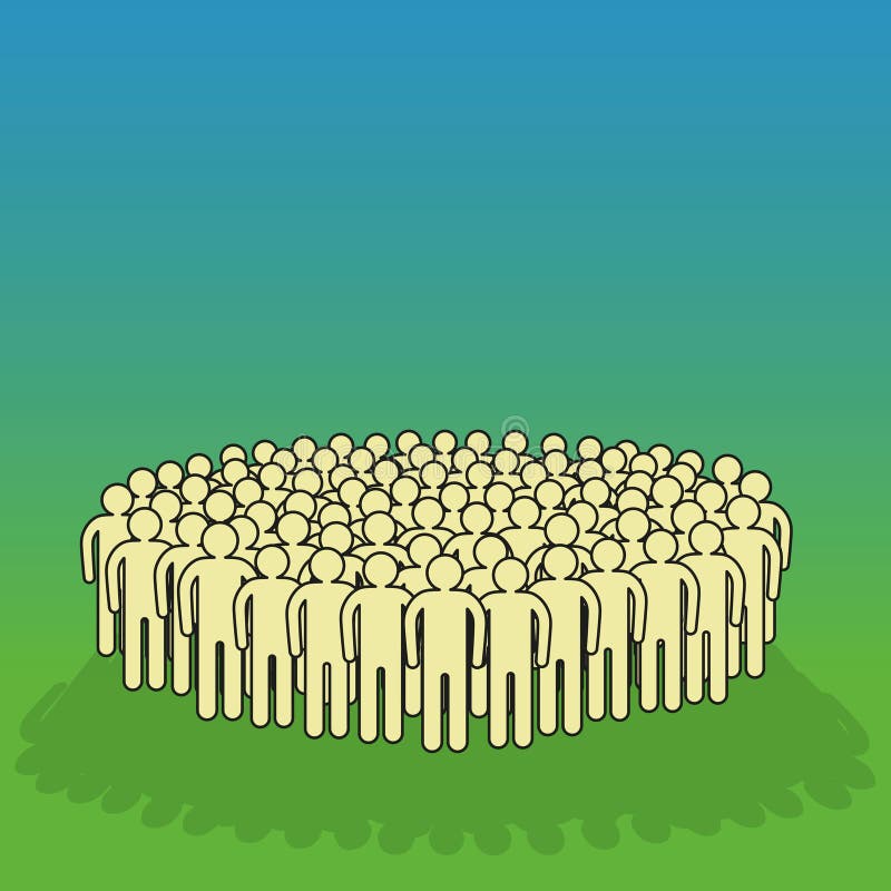 People Gathered in Circular Formation for Community Engagement Stock ...