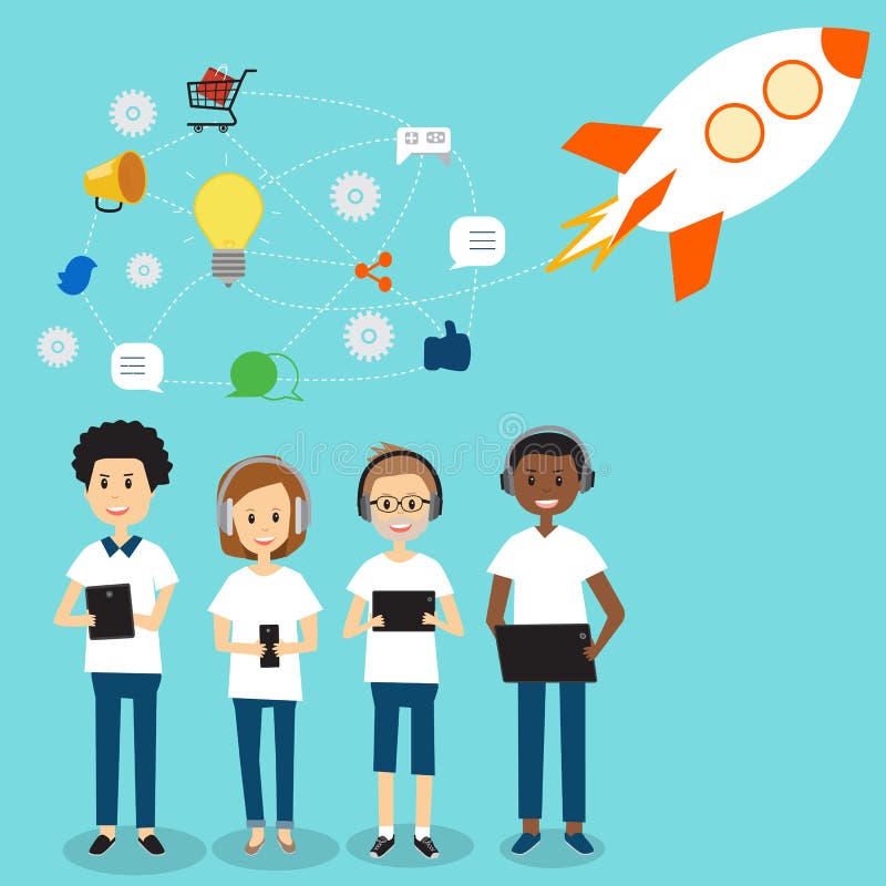 People in Generation Z Team for Growth and Success in Business C Stock ...