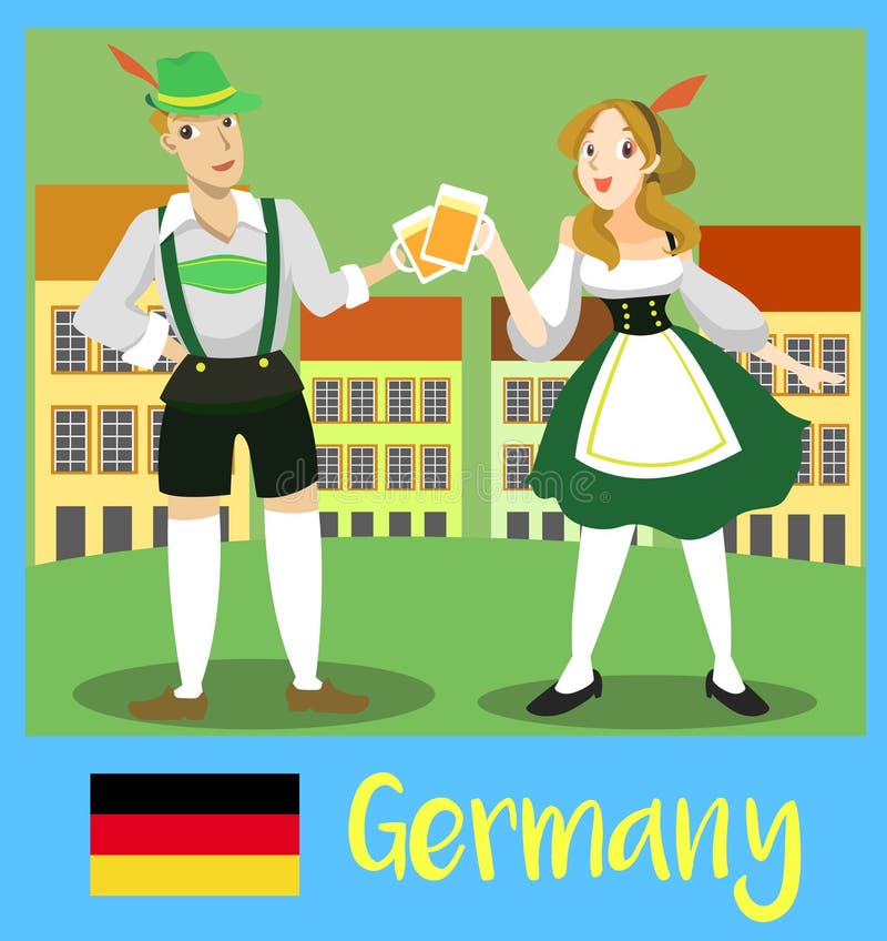 People of Germany stock vector. Illustration of beautiful - 91509738
