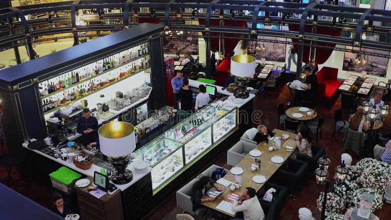 People Get Fun in Bar. Slow Motion Stock Video - Video of life, light ...