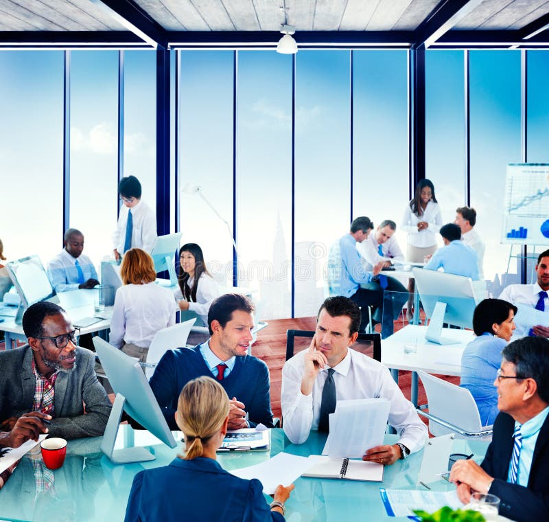 People Global Communication Office Discussion Conversation Concept ...