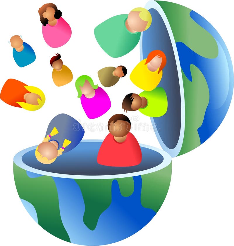 People globe stock illustration. Illustration of conceptual - 6422190