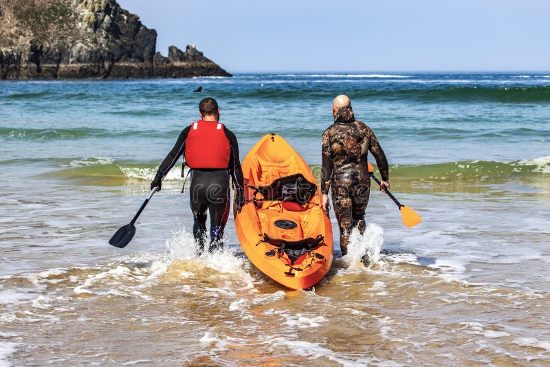 People Go To Kayaking on the Ocean Editorial Stock Photo - Image of ...