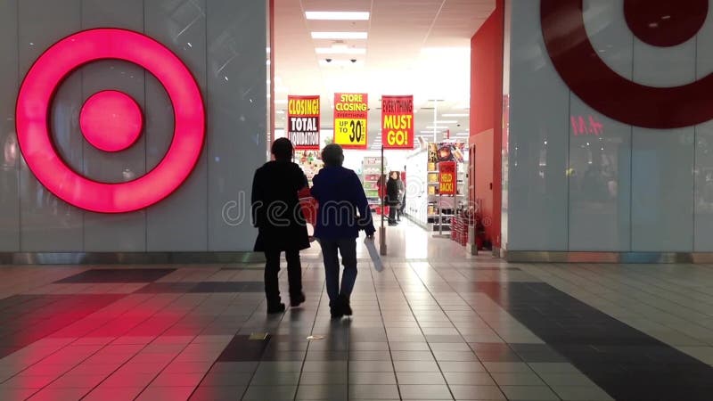People Going To Target Store for Closing Sale. Stock Footage - Video of ...