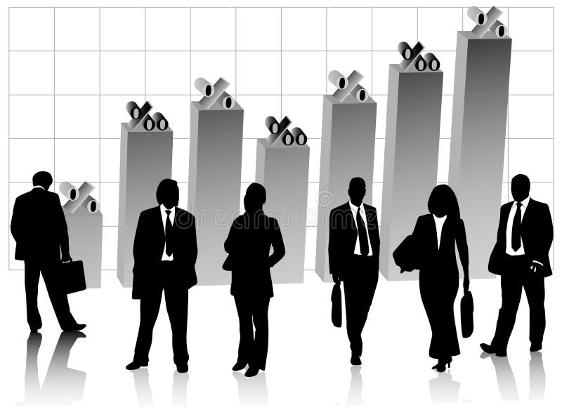 People And Graph Picture. Image: 8781209