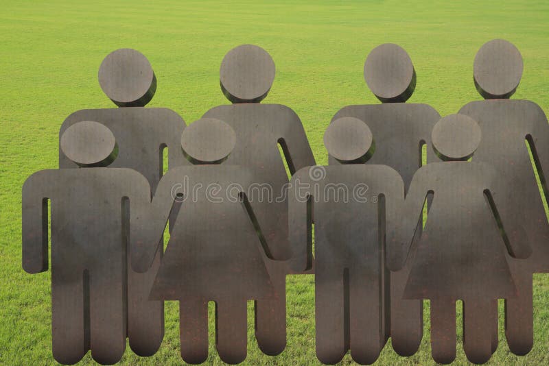 People on Green Grass Field Stock Image - Image of leisure, country ...