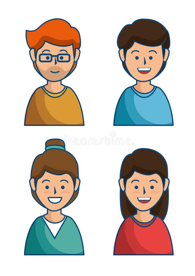 People group avatars icon stock vector. Illustration of woman - 85873133