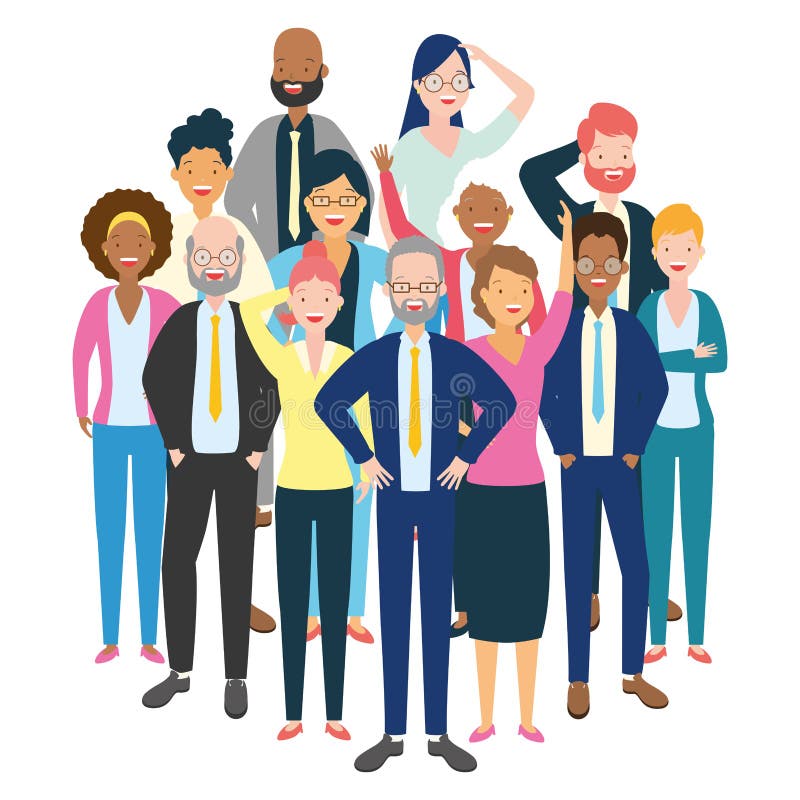 People group diversity stock illustration. Illustration of businessman ...