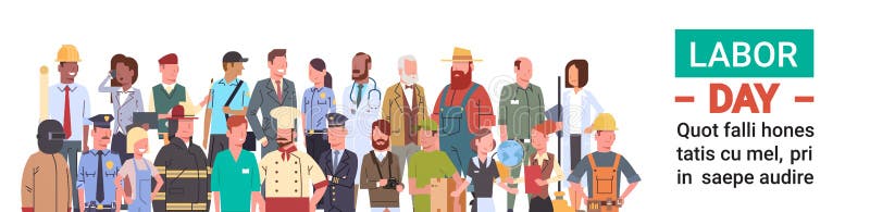People Group Different Occupation Set, International Labor Day Stock ...