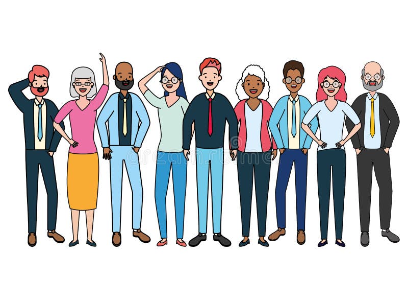 People group diversity stock illustration. Illustration of friend ...