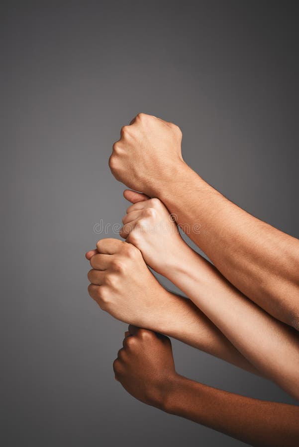 People, Group and Hands in Fist in Studio for Collaboration with Unity ...