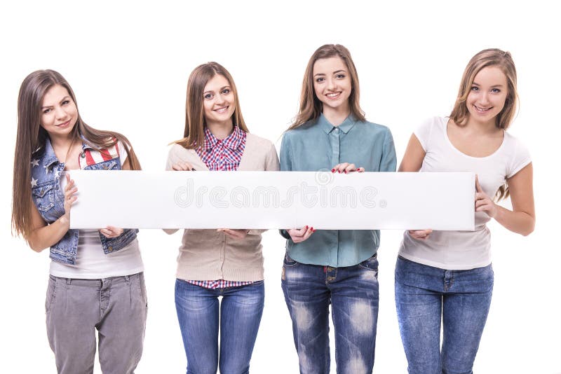 Students Standing in Circle and Holding Hands. Stock Photo - Image of ...