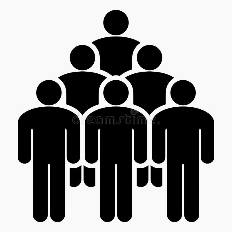 People group icon stock vector. Illustration of white - 260576375